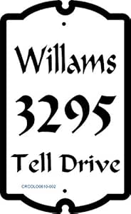 Amazon.com: Personalized Colonial Style Address Sign - Custom Address ...