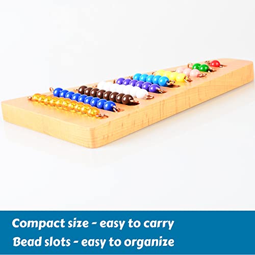 Montessori 1-10 Bead Stair with Holder - Montessori Math Manipulatives ...