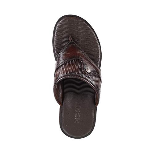 Mochi Men Brown Leather Chappals ( 16-9976-12-42 ) ( Size 8 UK/India ...