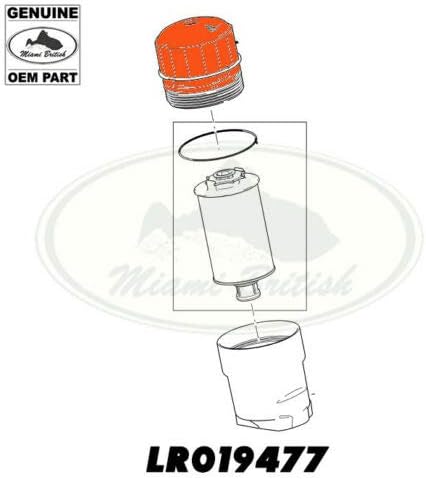 LAND ROVER LR019477 – Funda para filtro de aceite (5,0 L, 3 L) – Yaxa ...