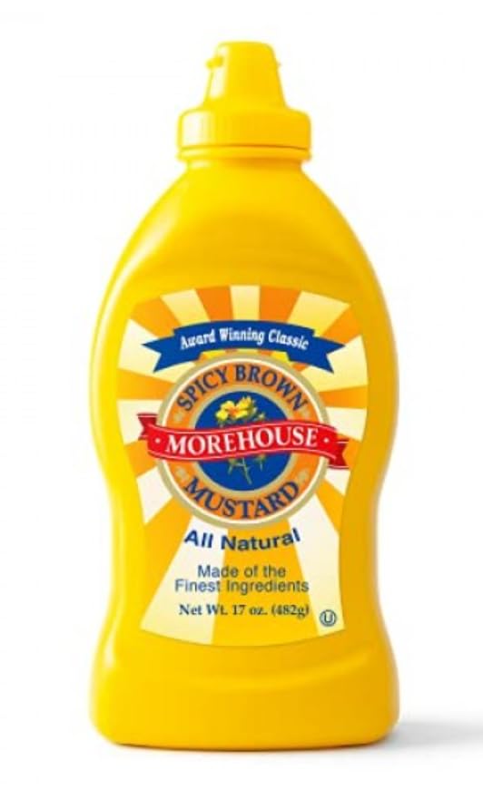 Amazon.com : Award Winning Classic Spicy Brown Morehouse Mustard All ...