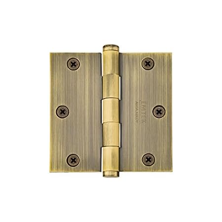 Emtek 3 1/2 x 3 1/2" Square Corners Residential Plain Bearing Hinge ...