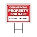 Amazon.com : Commercial Property for Sale Yard Sign Personalized 24" x ...
