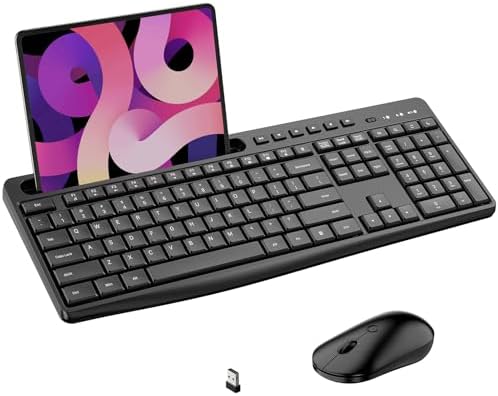 Amazon.com: Wireless Keyboard and Mouse Combo for Windows, 2.4G Full ...