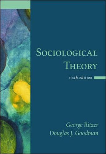 Amazon.com: Sociological Theory: 9780071232678: George Ritzer: Books