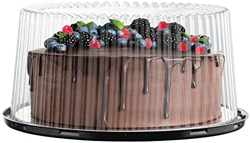 Amazon.com: 10-11" Plastic Disposable Cake Containers Carriers with ...