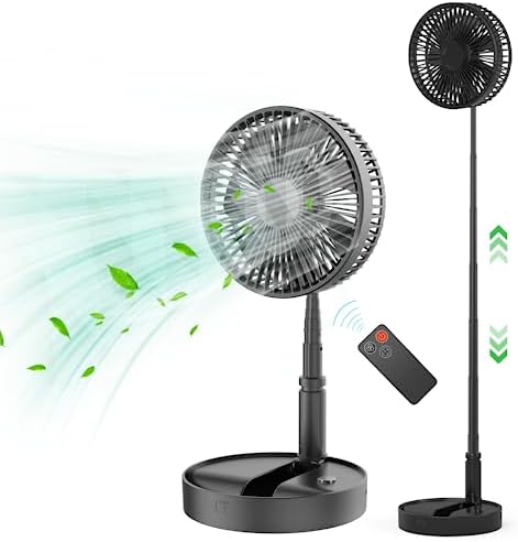 Amazon.com: SLENPET 10000mAh Oscillating Tower Fan with Remote, 16 inch ...