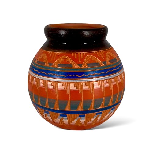 Amazon.com: Authentic Native American Pottery, Miniature Traditional ...