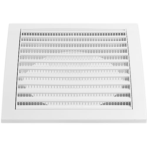 White Exhaust Hood Vent 6” Inch / 150 mm with Flange and Built-in Mesh ...