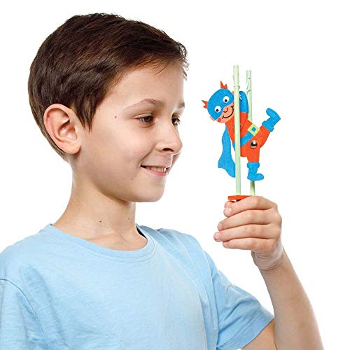 Baker Ross FE405 Star Hero Wooden Acrobat Kits – Pack of 3, Build Your ...