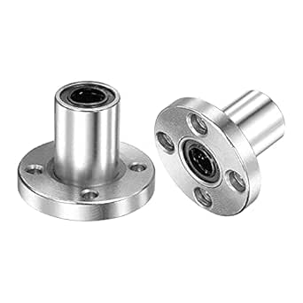 uxcell LMF8UU Linear Ball Bearings 8mm Bore 15mm OD 24mm Length Round ...