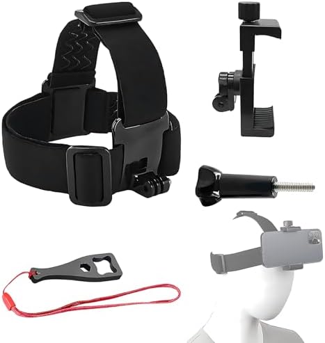 Amazon.com: Head Mounted Mobile Phone Holde Kit for POV/Vlog Shooting ...