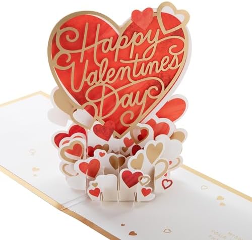 Hallmark Valentines Card, 3D & Pop Up Love Heart Design, Musical, Light ...