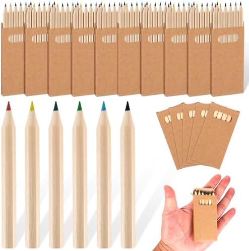 Amazon.com: Faccito Mini Drawing Colored Pencils for Kids 3.5 Inch ...