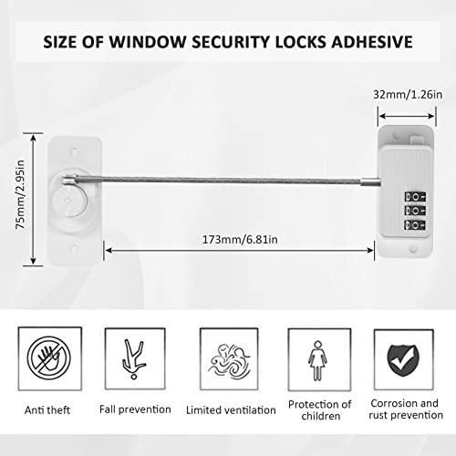 Cyleibe Password Fridge Lock, Children Safety Refrigerator Lock, White ...