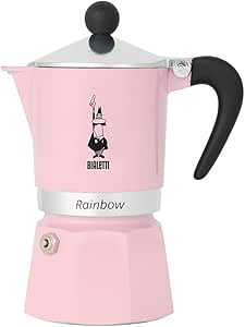 Bialetti Rainbow Metal Coffee Maker - Pink Colour, 3 Cups : Amazon.co ...