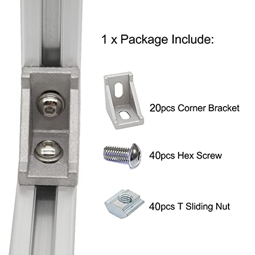 Snapklik.com : BLCCLOY 20Sets 10 Extrusion Brackets 1 X 1 1010 Series ...