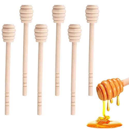 Snapklik.com : Wooden Honey Mixing Stirrer 6 Pcs 6 Inch Mini Honey ...