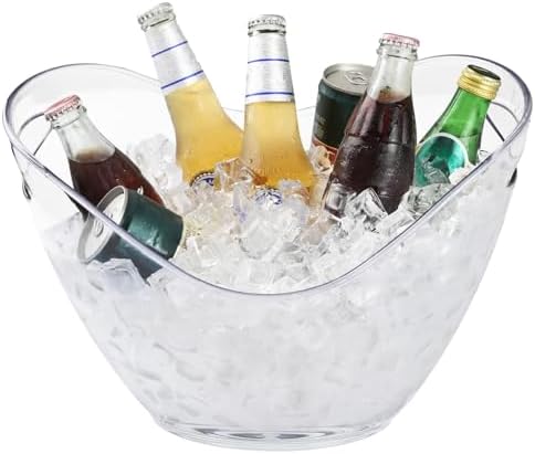 Amazon.com: Large 8L Party Beverage Bucket, Acrylic Ice Bucket for ...