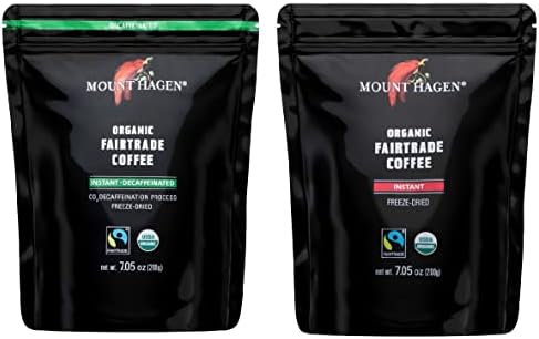 Amazon.com : Mount Hagen 250 Count Single Serve Instant Coffee Packets ...