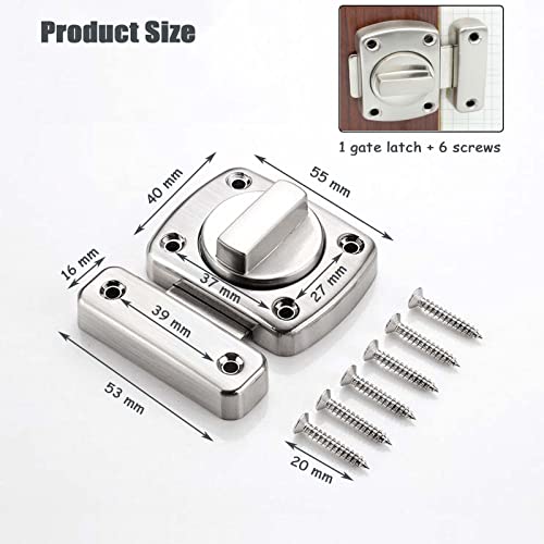 gishane Bedroom Door Lock, Durable Zinc Alloy Gate Latch Security ...