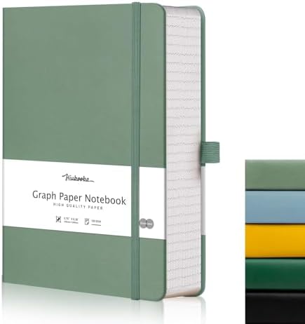 Amazon.com : AHGXG Graph Paper Notebook - 320 Pages Grid Notebook Thick ...