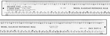 Amazon.com: 12 Inch Stainless Steel Model Railroader's Ruler (for HO, O ...