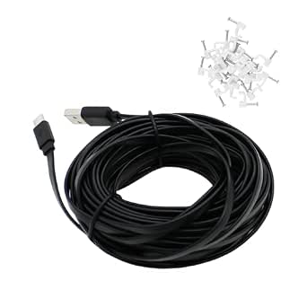 Amazon.com: PDEEY USB C Extension Cable 25 FT for Outdoor Camera ...