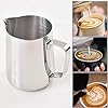 Amazon.com: homEdge Espresso Steaming Pitchers 20 OZ / 600ml, Stainless ...