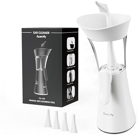 Manual Ear Wax Removal Kit - One-Hand Control Ear Cleaner Tool, Easy to ...