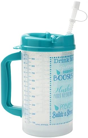 Amazon.com: Hospital Cup with Lid and Straw, Large Water Cup with Straw ...