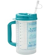 Amazon.com: Hospital Cup with Lid and Straw, Large Water Cup with Straw ...