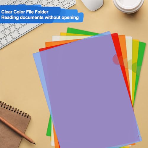 Snapklik.com : ViVin 36 Pack Clear Document Folder Sleeves, Durable ...