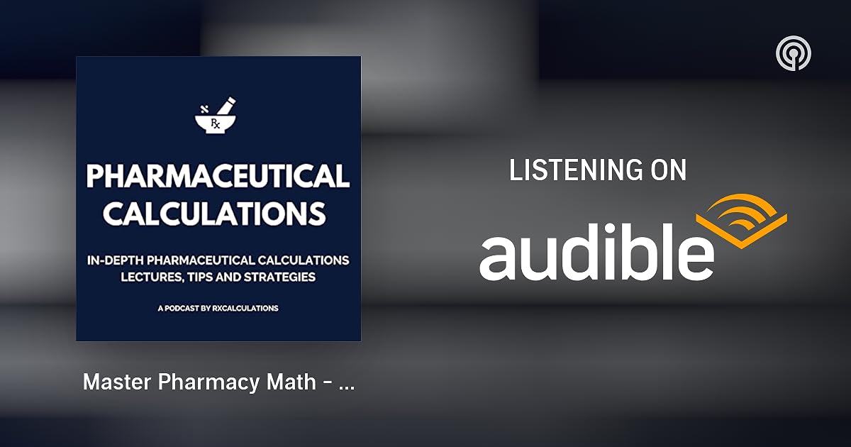 Master Pharmacy Math - Learn Dilution and Concentration Calculations ...