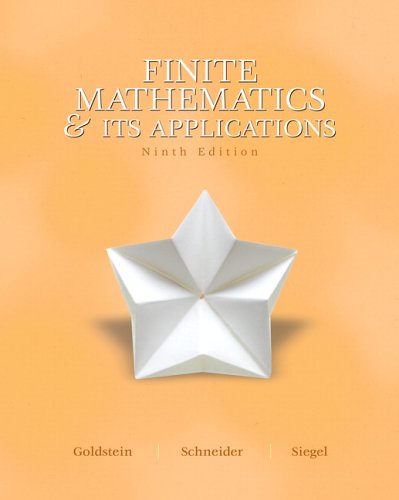 Finite Mathematics and Its Applications (9th Edition): Goldstein, Larry ...
