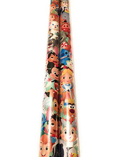 Disney Movie Characters - Collage Wrapping Paper - 20 Square - Want It All