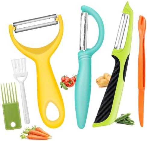 Amazon.com: CookTaitai Potato Peelers 3 Pack, Fruit Peelers Potato ...