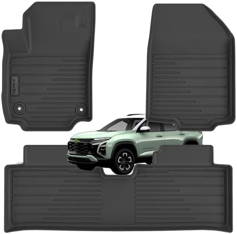 Amazon.com: Floor Mats Custom Fit for Chevy Equinox 2025 Fuel (Not for EV) All Weather TPE ...