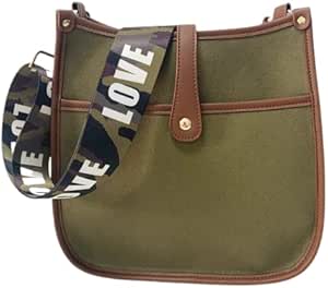 Amazon.com: Threaded Pear Canvas Courier Bag - Crossbody Bags For Women ...