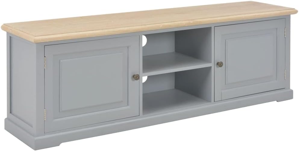 Amazon.com: VRAXO TV Stand Gray 47.2"x11.8"x15.7" Wood,TV Benches & TV ...