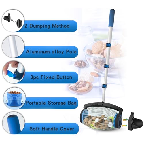 Snapklik.com : Zozen Nut Gatherer, 2 Dumping Method Walnut Picker Upper ...