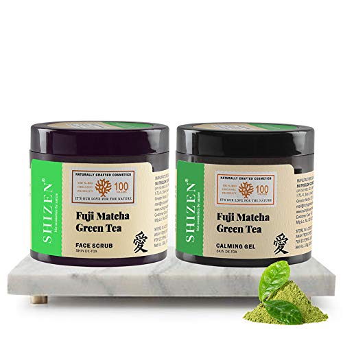 Buy SHIZEN Fuji Matcha Green Tea Pack : Face Scrub (100 gm) + Calming ...