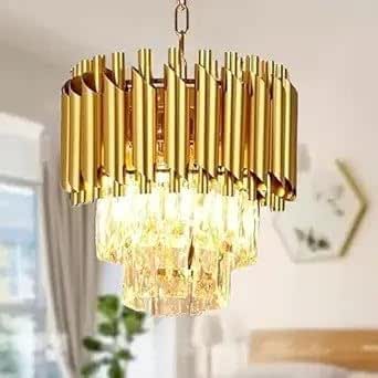 Buy Crystal 3 Light (WW/WH/NW) Led Jhoomer Ceiling Lights Hanging for ...