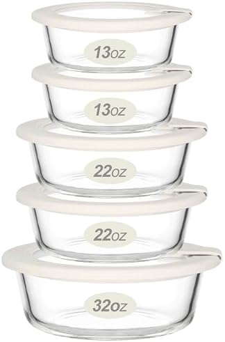 Amazon.com: Vtopmart 15 Pack Glass Food Storage Containers Set, Meal ...