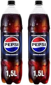 Pepsi Zero Sugar 1.5L, İçecek 2li paket : Amazon.com.tr