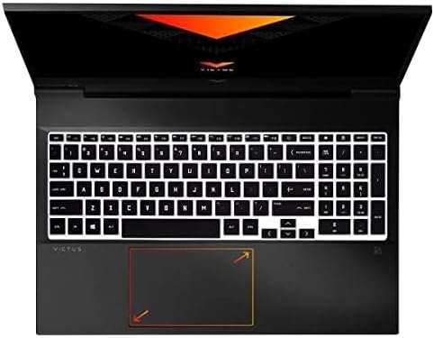 VNJ ACCESSORIES Silicone Keyboard Skin Cover for HP Victus 15 (15.6 ...