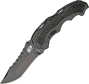 Smith & Wesson SWMP6 Slate Gray MAGIC Spring Assisted Knife 3.4" Black ...