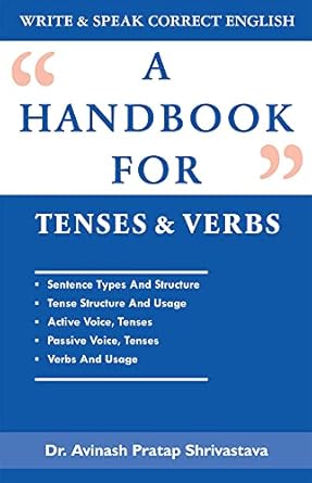 A Hand Book For Tenses & Verbs | Amazon.com.br