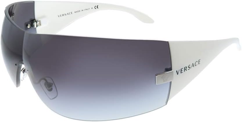 Versace 2054 10008G GrayGradient/ShinyWhite Designer Sunglasses ...