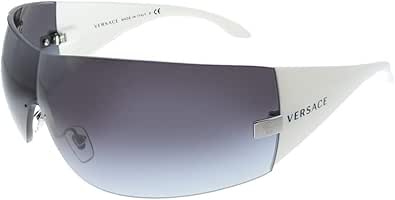 Versace 2054 10008G GrayGradient/ShinyWhite Designer Sunglasses ...